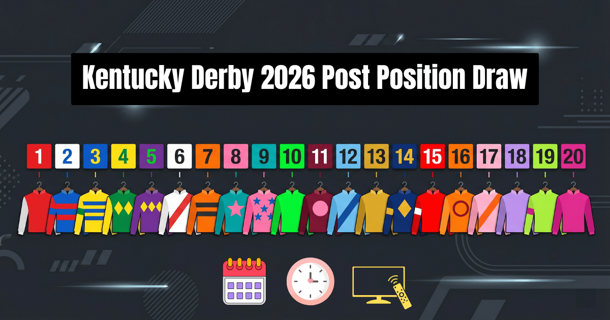 Kentucky Derby 2026 Post Position Draw: Date, Start Time, TV Channel ...